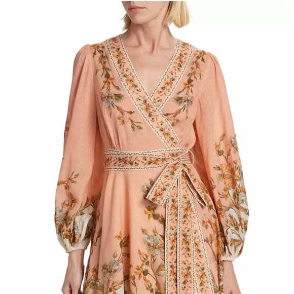 Zimmermann | Dresses | Zimmerman Chintz Floralprint Cotton Wrap ...
